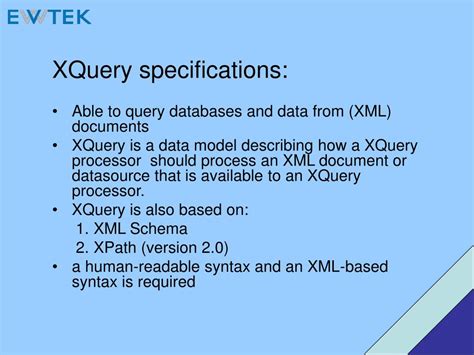 Ppt Xquery How To Handle Databases With The Xml Standard Powerpoint