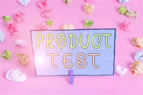 Writing Note Showing Product Test Business Photo Showcasing Process Of