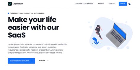 saas starter free next js template for saas website next js templates