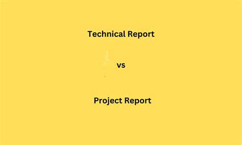 What Is The Difference Between A Technical Report And A Project Report