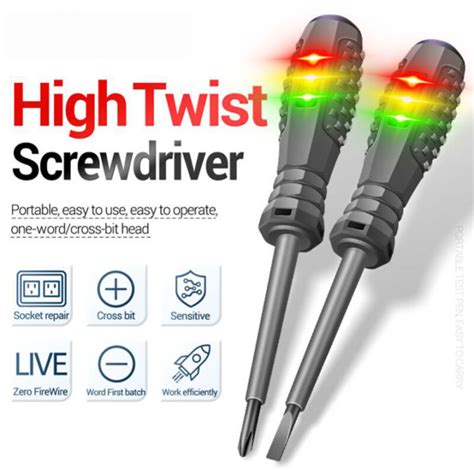 Inductive Test Pen Voltage Tester Screwdriver Electrical Test Tool Inductive Test Pen Voltage Tester Screwdriver Electrical Test Tool