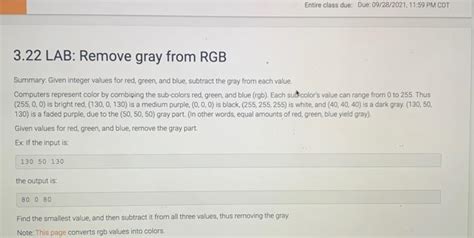 Solved Entire Class Due Due 09282021 1159 Pm Cdt 322