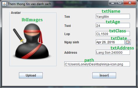 insert images blob database in mysql eclipse java swing ~ thế giới giải mã