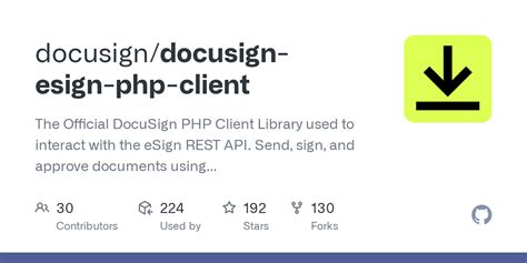 GitHub Docusign Docusign Esign Php Client The Official DocuSign PHP Client Library Used To