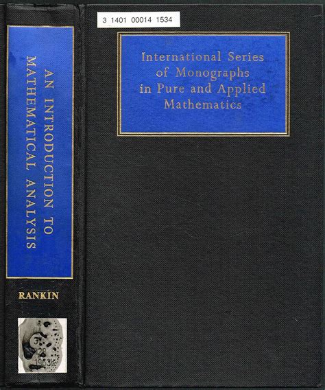 International Series Of Monographs In Pure And Applied Mathematics An Introduction To