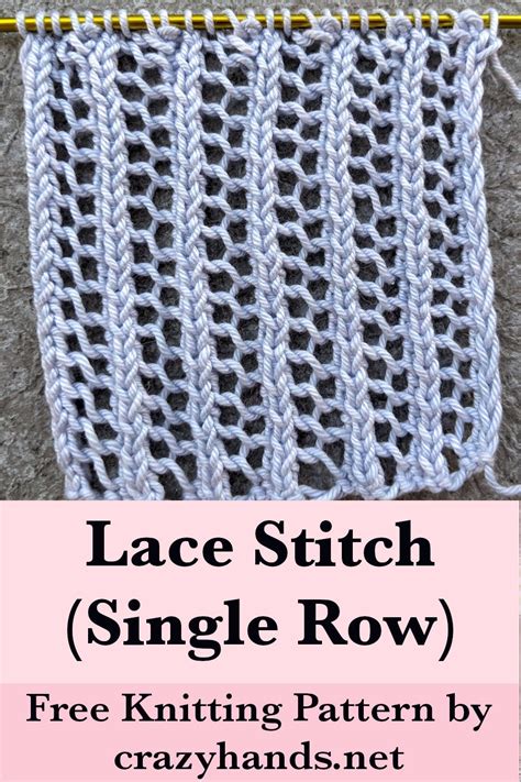 Best How To Knit An Easy Two Row Repeat Lace Stitch Artofit