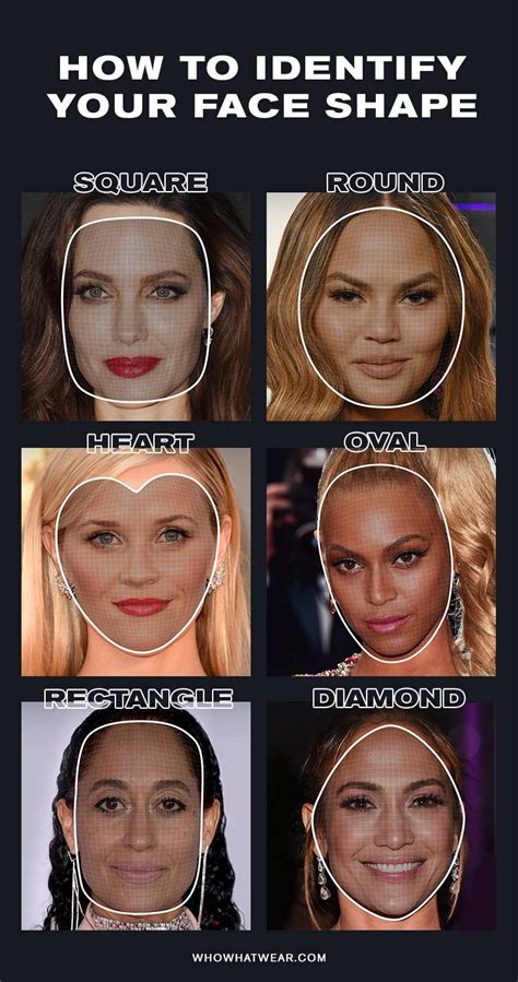3 Steps To Identify Your Face Shape Its Actually So Easy Diamond Face Shape Heart Face