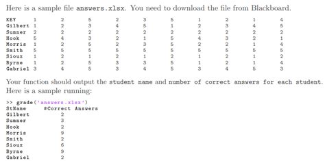 Solved Write A Matlab Function Called Grade Which Takes A