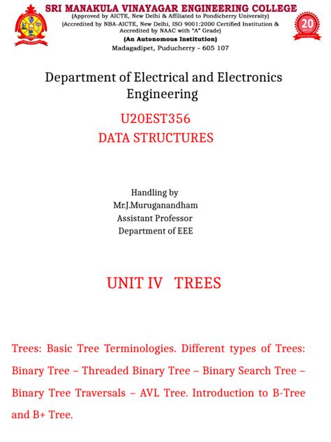 Data Structure Unit 4 Pdf Algorithms And Data Structures