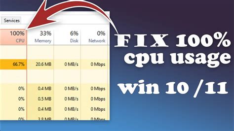 How To Fix 100 Cpu Usage The Easy Way 🤯 Youtube