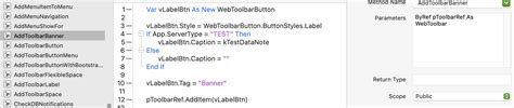 WebToolbarButton Label Style Issue With Center Position Web Xojo
