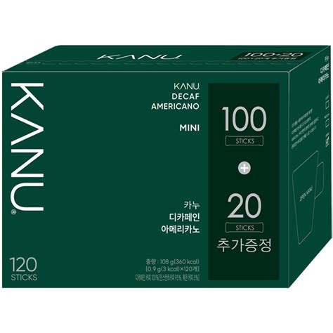 카누 미니 디카페인 아메리카노 100t 20t 믿고 사는 즐거움 Ssg Com