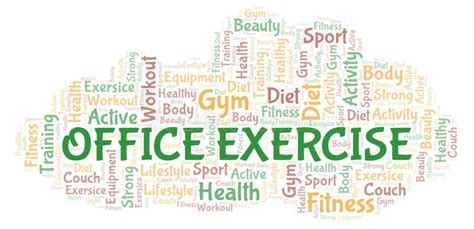 Office Exercise Word Cloud Stock Illustration Illustration Of Text 131821601