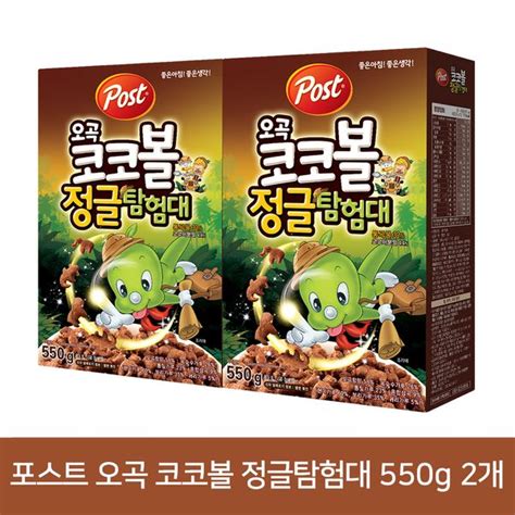 Dongsuh 포스트 오곡 코코볼 정글탐험대 550g 2개 핫트랙스