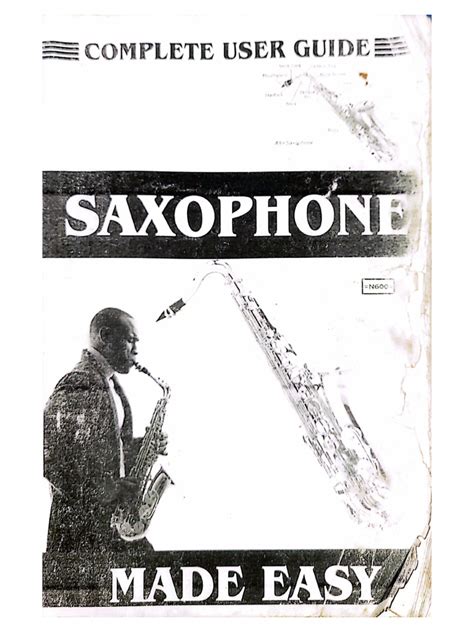 Complete User Guide Of Saxophone Pdf