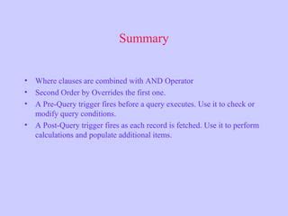 Oracle Forms Query Triggers PPT Oracle Forms Query Triggers PPT