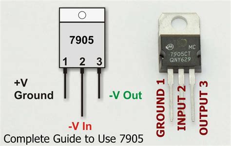 Lm 7905 Pins And Circuit Diagram