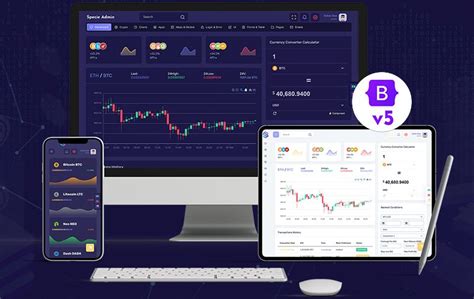 Cryptocurrency Dashboard Template With Tokenize Admin Dashboard
