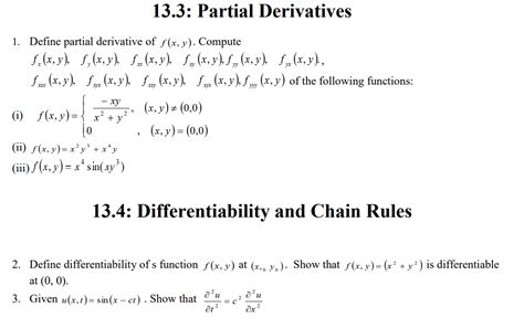 Solved 13 3 Partial Derivatives 1 Define Partial