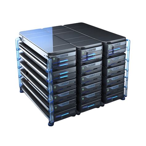 Data Storage Solutions Modern Technology Product Showcase Office Environment Side View