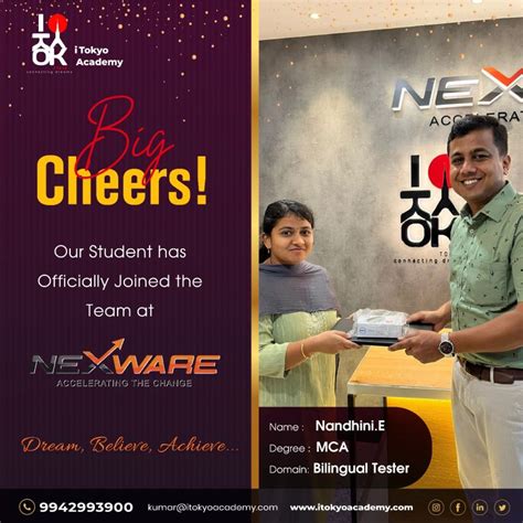 Itokyo Academy On Linkedin Itokyoacademysuccess Congratulations