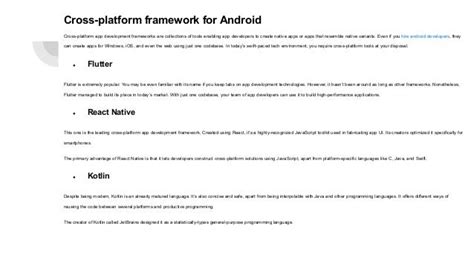 which android app development tools deserve your attention this year ppt