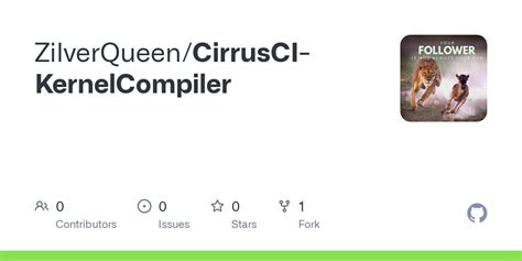 GitHub ZilverQueen CirrusCI KernelCompiler