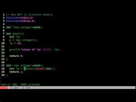 C Malloc And Functions Returning Pointers YouTube