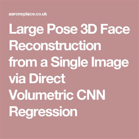 Large Pose 3D Face Reconstruction From A Single Image Via Direct