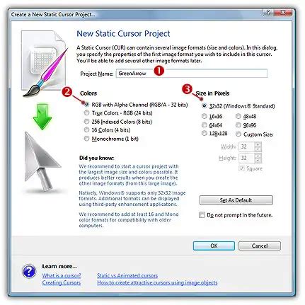 Create Attractive Cursors Using Image Objects