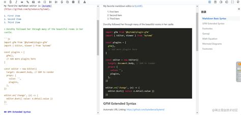Bytemd实现markdownbytemd是一个使用svelte构建的markdown编辑器组件。它也可以用于其他库 掘金