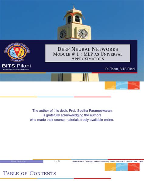 dnn m1 mlp as universal approximator pdf deep learning