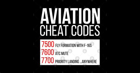 Aviation Cheat Codes Plane Sticker TeePublic