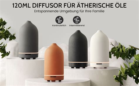 Aroma Diffuser For Essential Oils 120 Ml Premium Ultrasonic Humidifier