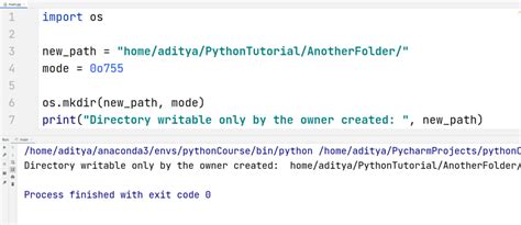 Python Create Directory — Tutorialbrain