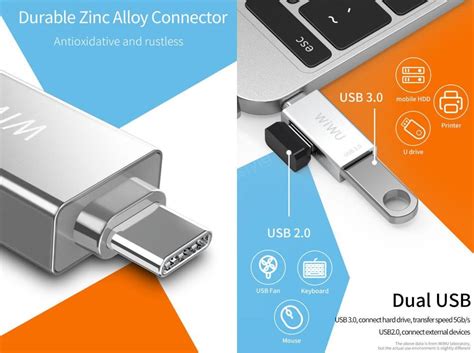 WiWU T02 USB Type C HUB GadStyle BD