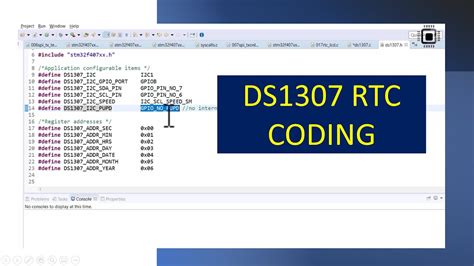 003 Ds1307 Rtc Code Implementation Youtube
