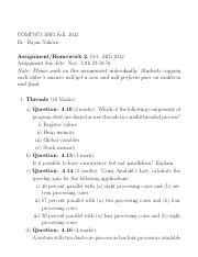 Assignment Homework Pdf Compsci Sh Fall Dr Bojan Nokovic