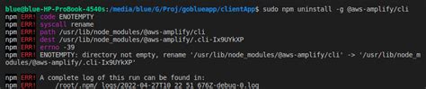 Npm I G Aws Amplify Cli Is Resulting To An Error Issue Aws Amplify Amplify Cli