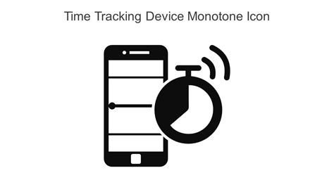 Time Tracking Device Monotone Icon In Powerpoint Pptx Png And Editable Eps Format PPT Slide