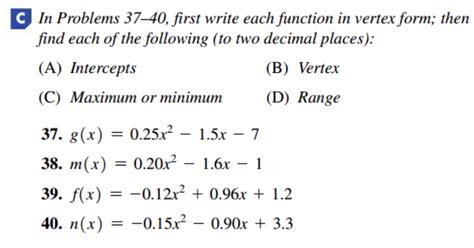 Solved In Problems 37 40 First Write Each Function In