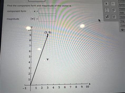 Solved Find The Component Form And Magnitude Of The Vector