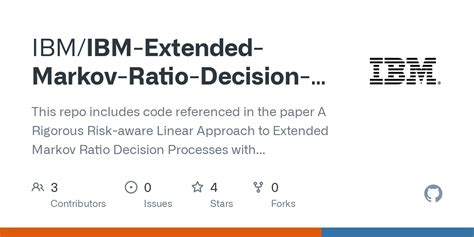 Github Ibmibm Extended Markov Ratio Decision Process This Repo