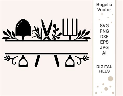 Garden Tools Svg Farm Tools Svg Cut File Floral Tools Etsy