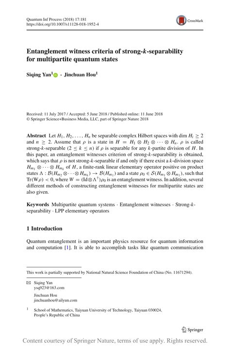 Entanglement Witness Criteria Of Strong K Separability For Multipartite Quantum States