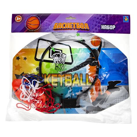 Игровой набор 1toy Баскетбольный щит с мячом купить по цене 466 ₽ в интернет магазине Детский мир