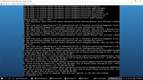 1604 Error While Updating Ubuntu Server No Space Left On Device