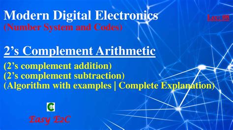 2s Complement Arithmetic 2s Complement Addition 2s Complement Subtraction Number System