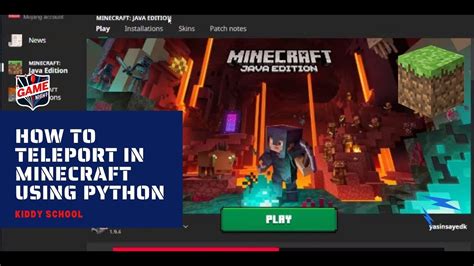 how to teleport in minecraft using python youtube