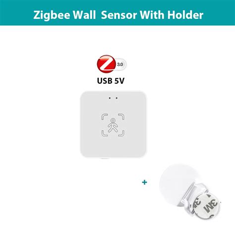 Zigbee Human Presence Detector Tuya Wifi Millimeter Wave Radar Sensor With Distance Detection